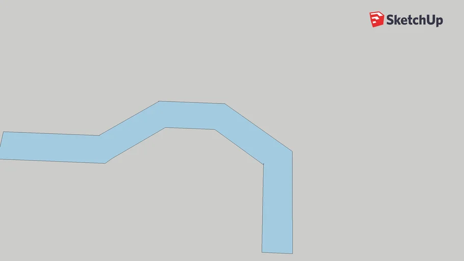 Rock Solid desk footprint 1 | 3D Warehouse