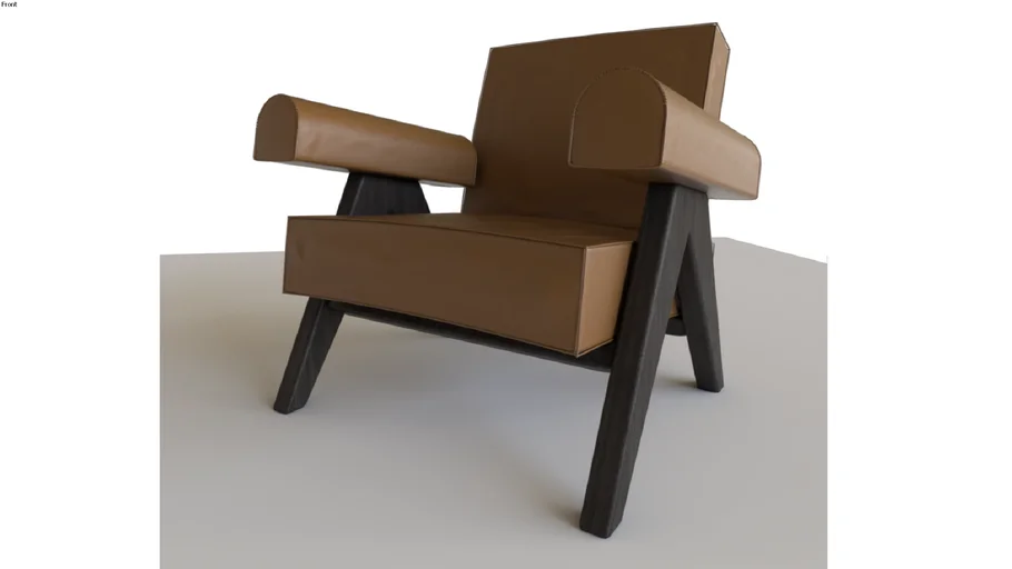 053 CAPITOL COMPLEX' ARMCHAIR, PIERRE JEANNERET | 3D Warehouse