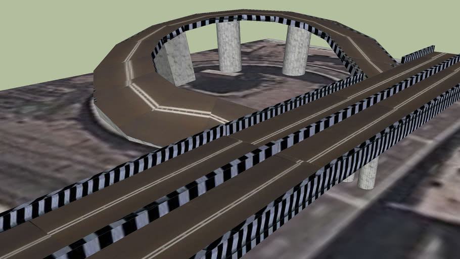 Yusuf Raza Flyover Circular Exit Ramp | 3D Warehouse