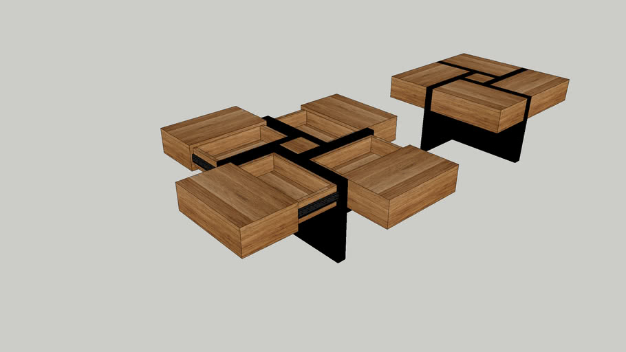 wood table | 3D Warehouse