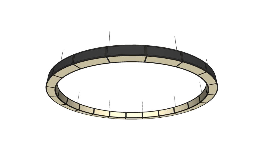 Circular Suspended Light - 4m diameter | 3D Warehouse