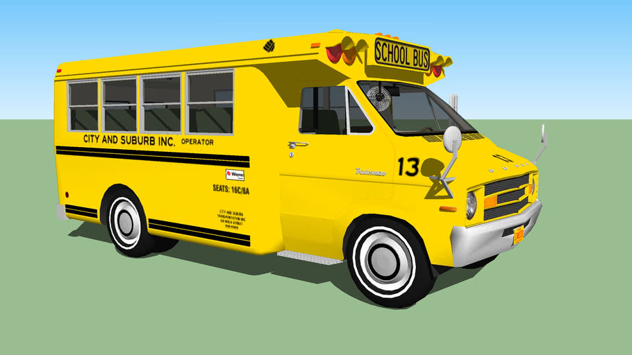 Wayne Busette (1975 Dodge - City and Suburb Inc. #13) | 3D Warehouse