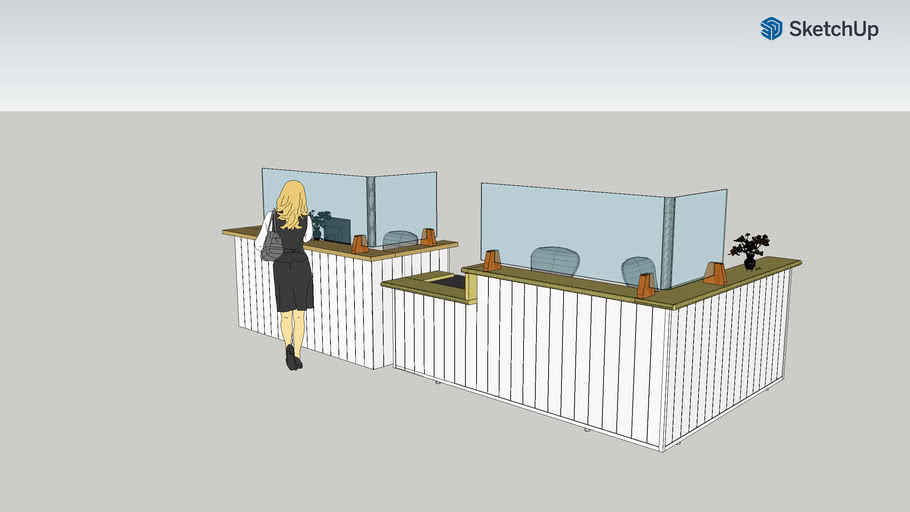 Reception desks Doctor's office | 3D Warehouse
