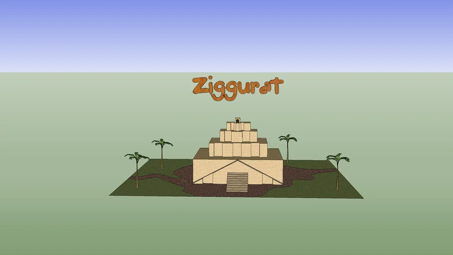 Ziggurat Pyramide 3d Model