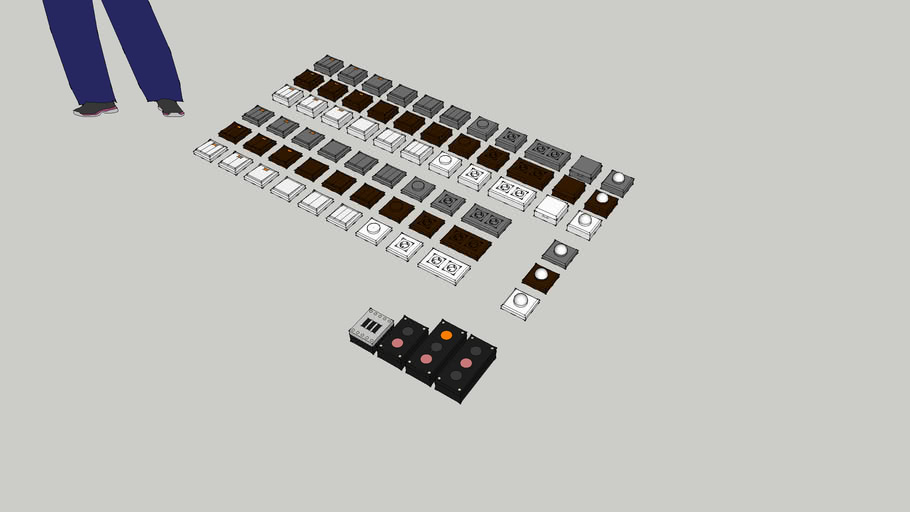 Wall sockets and switches. | 3D Warehouse