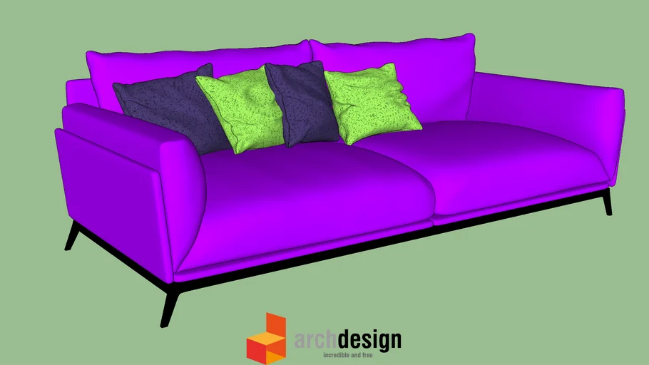 Sofá Velvet | 3D Warehouse