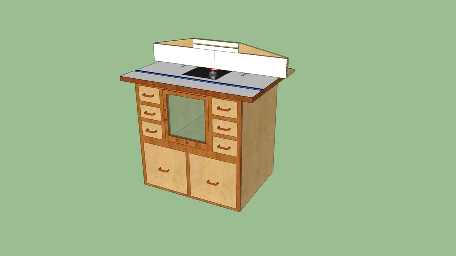 Large Freestanding Router Table | 3D Warehouse