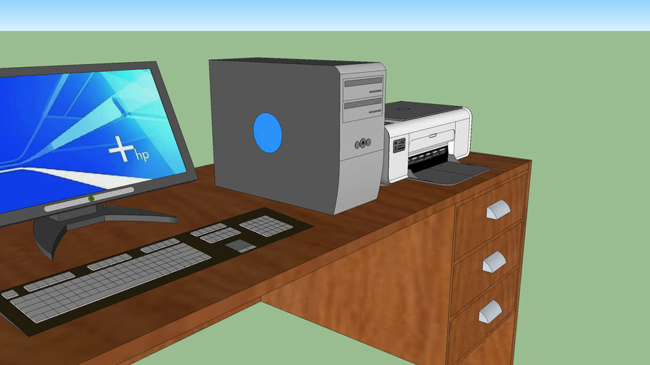 hp desk | 3D Warehouse