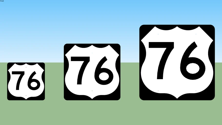 U.S. 76 Sign | 3D Warehouse
