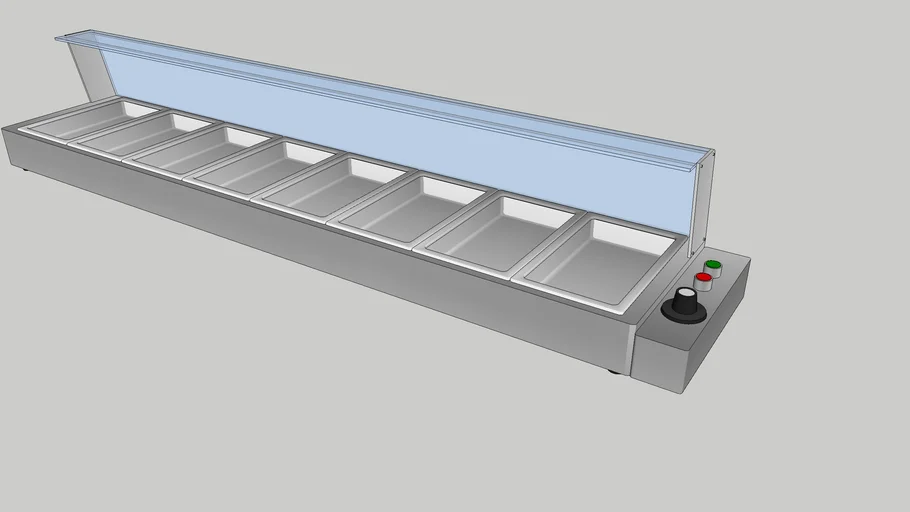 Mini Bain Marie with 8 food tray | 3D Warehouse