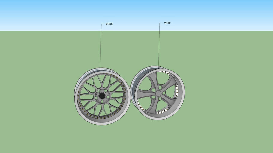 Work Wheels VS-KF and VS-XX | 3D Warehouse