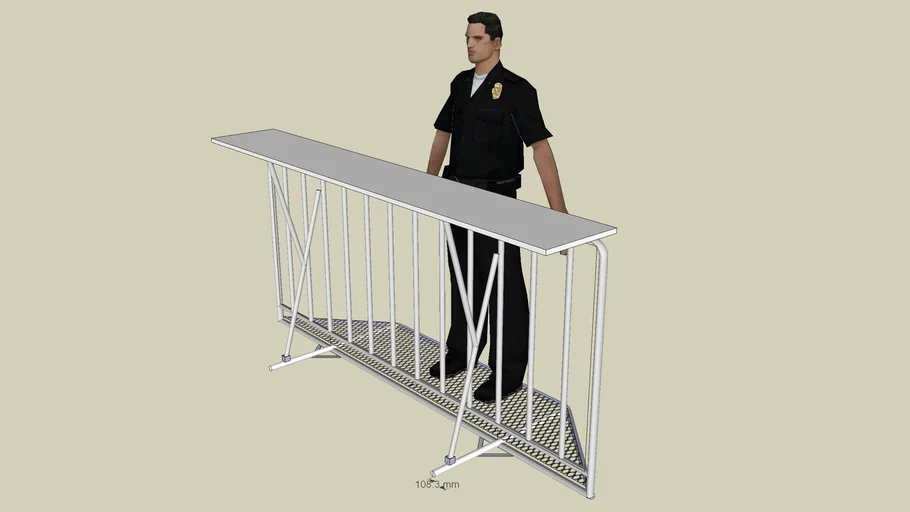 Police Barrier | 3D Warehouse