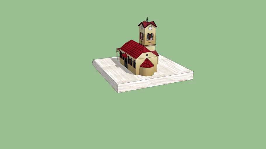 Orthodox Church of Saint Nicholas in Monospita, Greece | 3D Warehouse