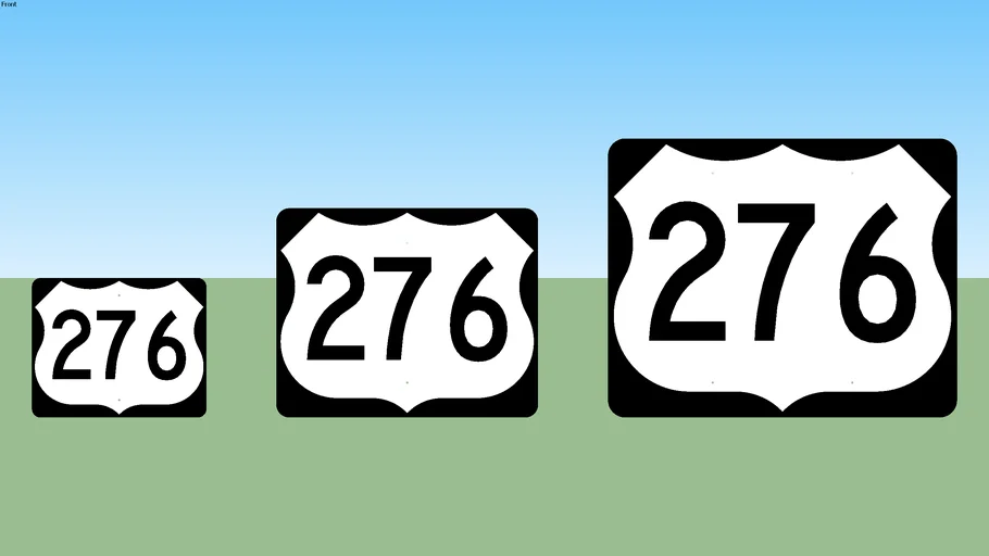 U.S. 276 Sign | 3D Warehouse