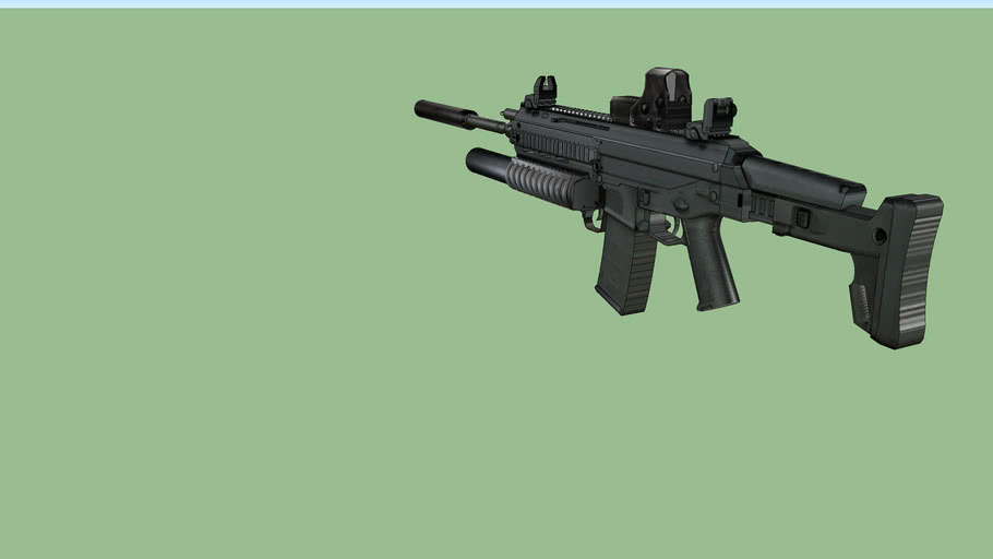 ACR Assault Rifle (MW2) | 3D Warehouse