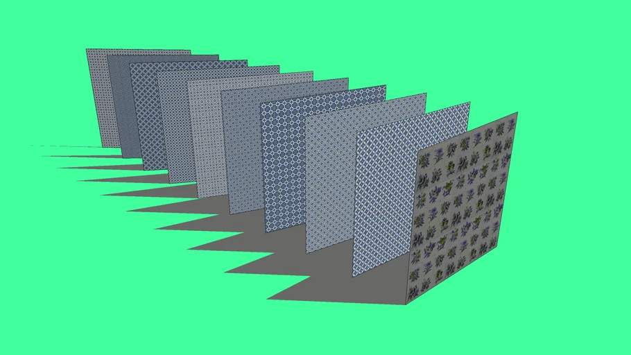 Texture old Dutch tile motifs | 3D Warehouse