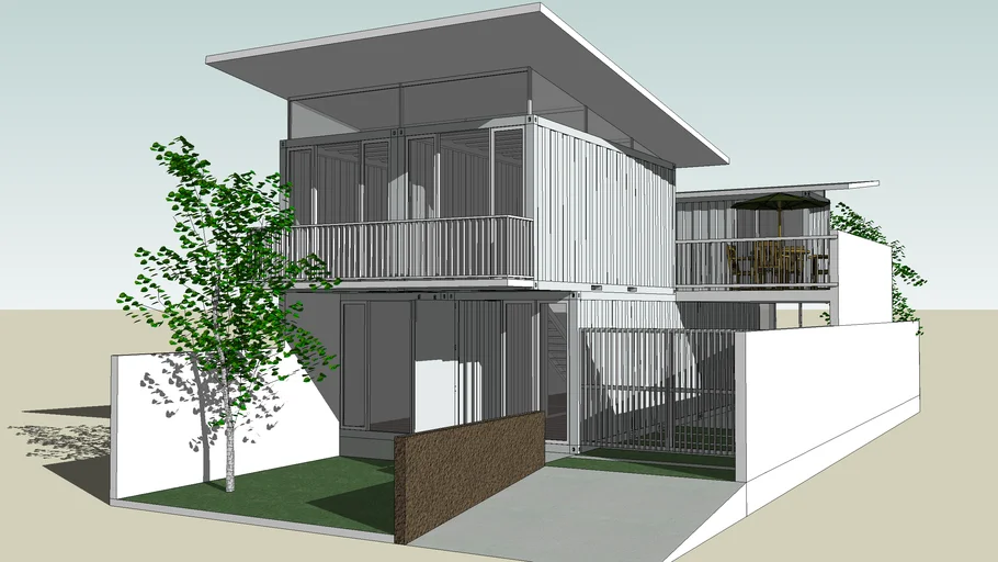 Test Container House | 3D Warehouse