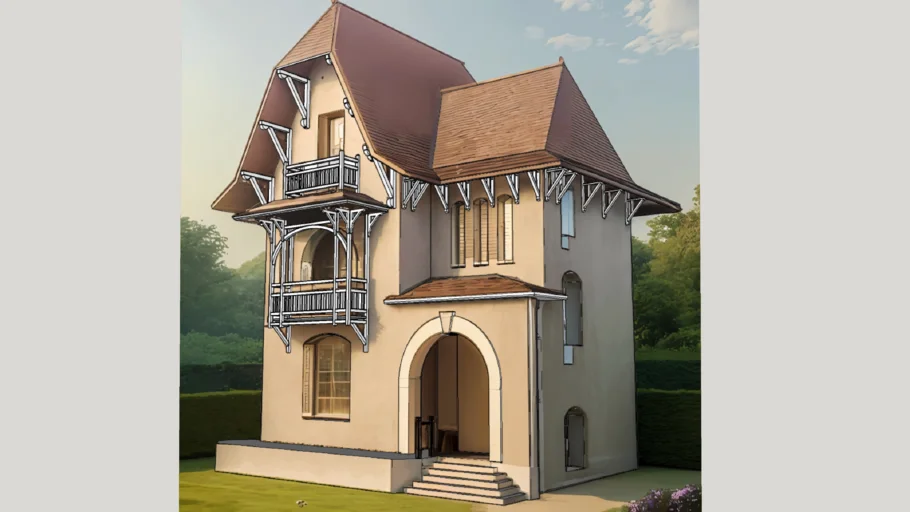 Old style house | 3D Warehouse