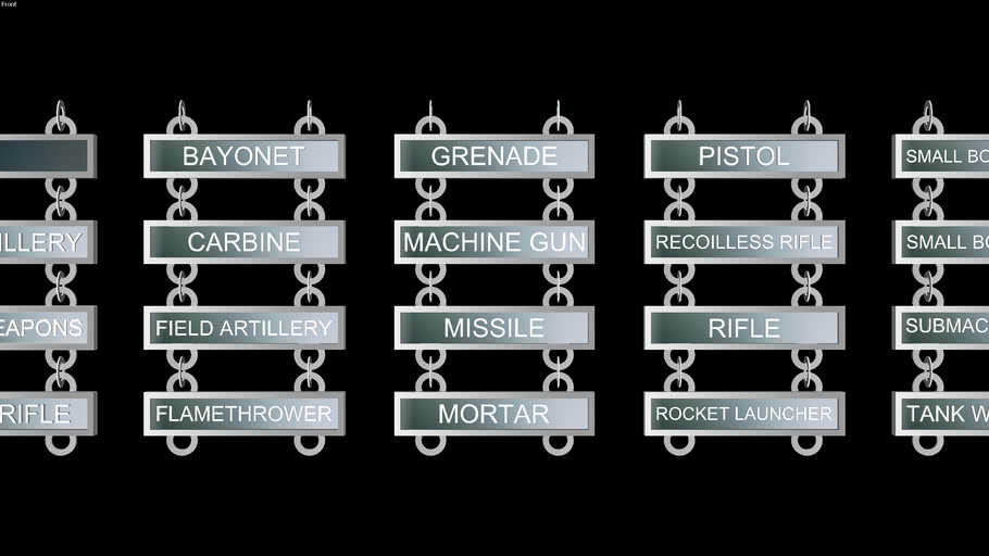 Weapons Qualification Bars | 3D Warehouse