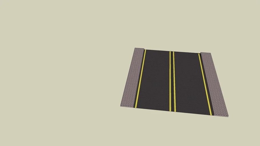 2 baans weg | 3D Warehouse