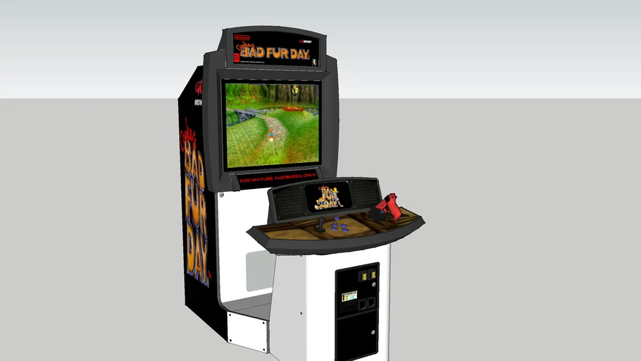 Conker's Bad Fur Day Arcade (Showcase Cabinet) | 3D Warehouse