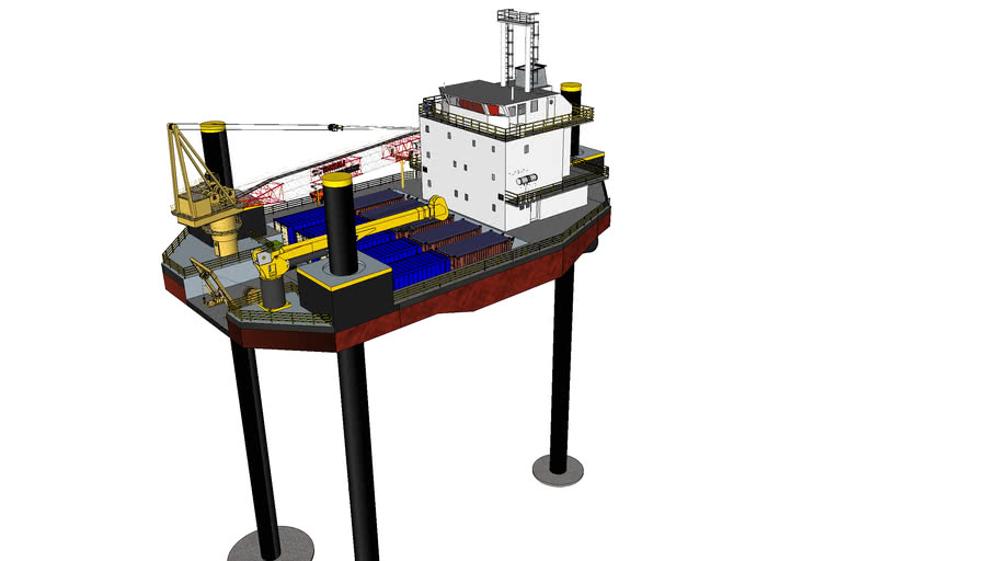 Jackup Barge | 3D Warehouse