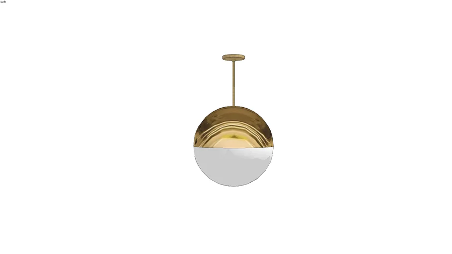 Brass Globe Light 18 inch | 3D Warehouse