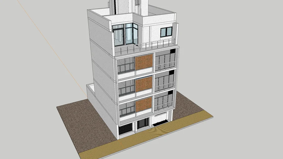 Edificio O'Higgins 2319, Buenos Aires 1941-43 ARQ. KURCHAN | 3D Warehouse