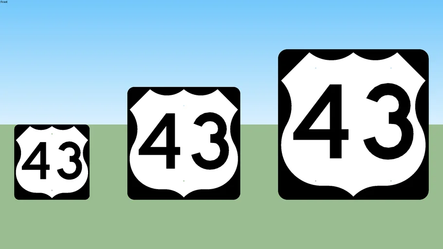 U.S. 43 Sign | 3D Warehouse
