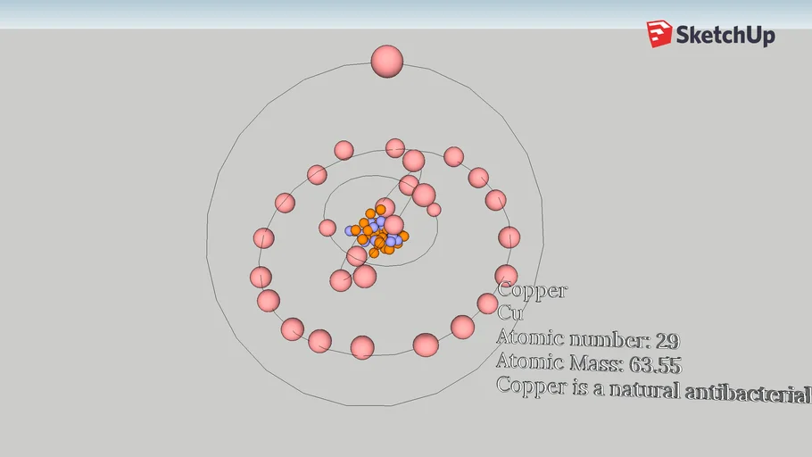 Copper Atomic Model | 3D Warehouse