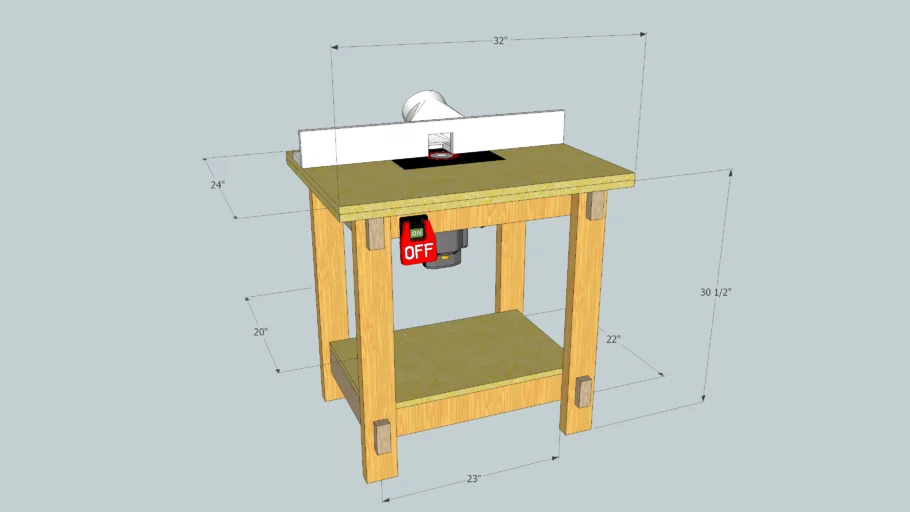 Router Table | 3D Warehouse