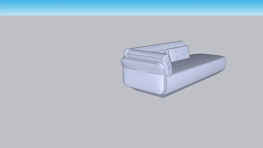 QLIV - Flared Sofa Dormeuse Large, Arm R | 3D Warehouse