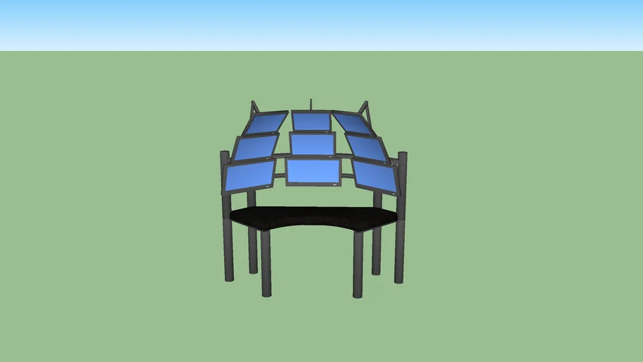 Bureau pour Eyefinity 9 screens | 3D Warehouse