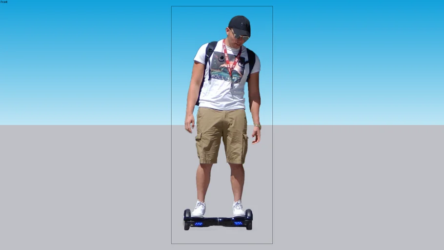 Homem de hoverboard | 3D Warehouse