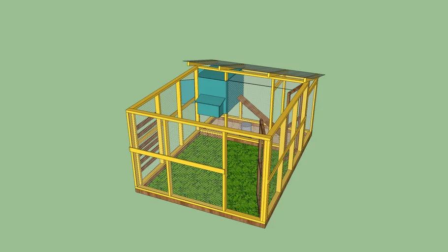 Chicken Coop Design - BAM! | 3D Warehouse