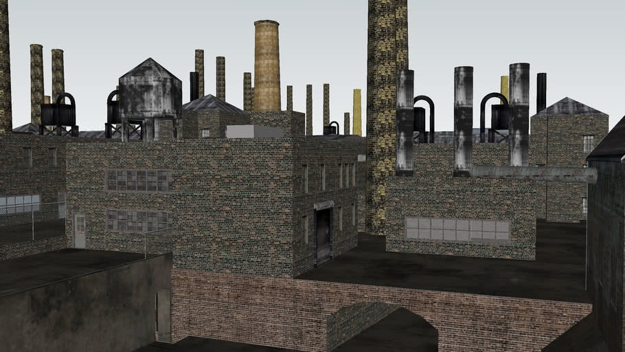 Huge Factory Complex (Original version by Tesler) | 3D Warehouse