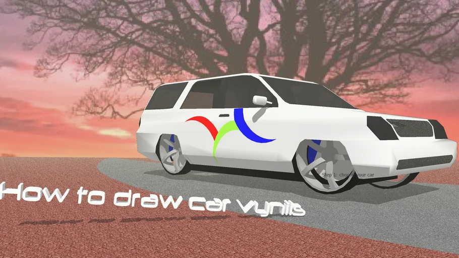 'How to draw car vinyls' tutorial | 3D Warehouse