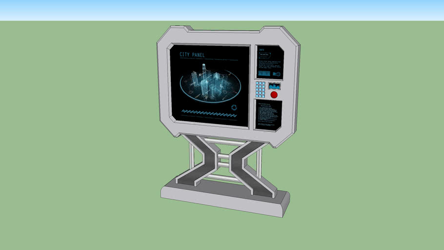 Sci-fi monitor | 3D Warehouse