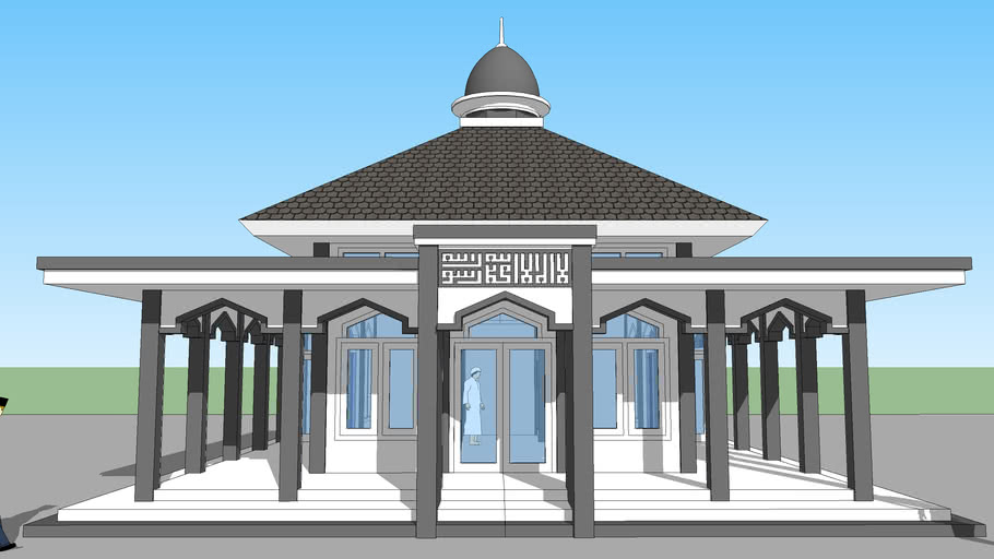 Desain Mushollah 10mx10m (desain awal uk. 6mx6m) | 3D Warehouse
