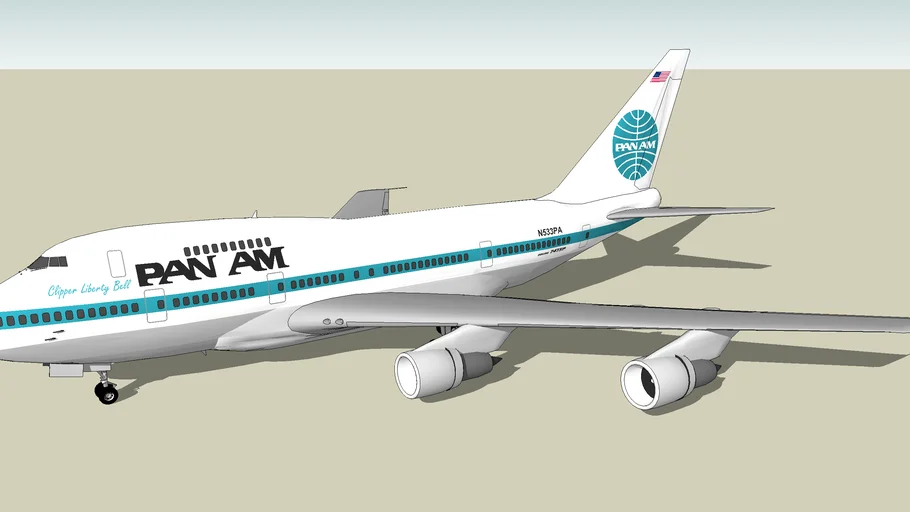 Pan Am Boeing 747SP 'Clipper Liberty Bell' | 3D Warehouse