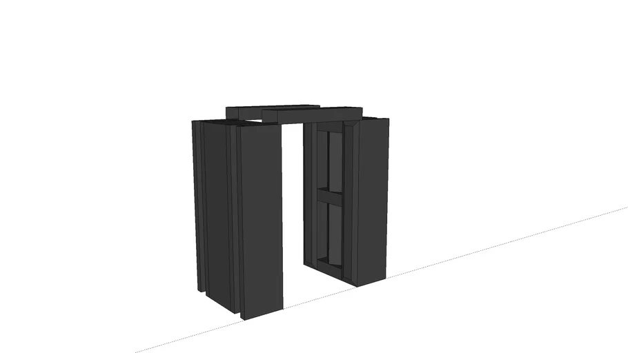 Panduit Patch Frame x 2 with Trunking | 3D Warehouse