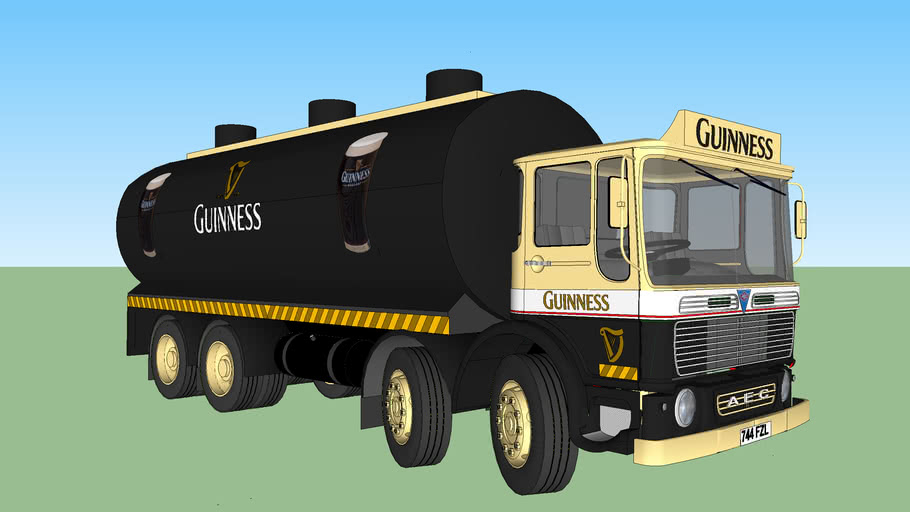 AEC GUINNESS TANKER 1960s | 3D Warehouse