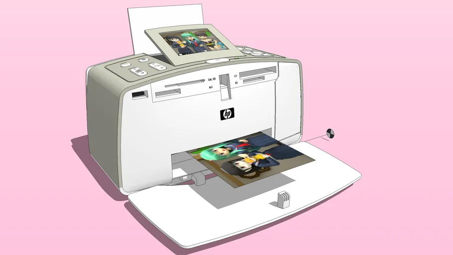 Hewlett-Packard PhotoSmart385 Photo printer (2005:USA) | 3D Warehouse