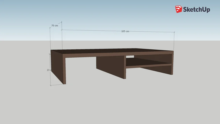 Dual monitor stand | 3D Warehouse