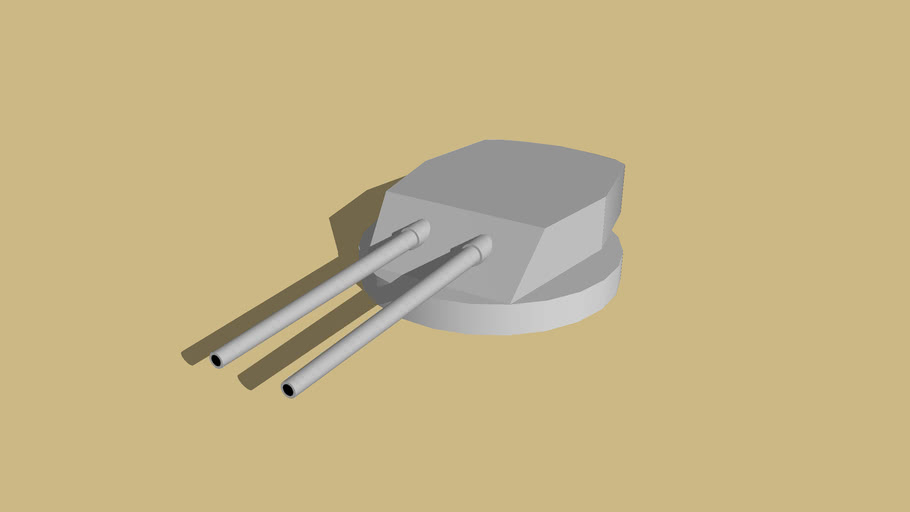 USN 12' Gun Turret | 3D Warehouse