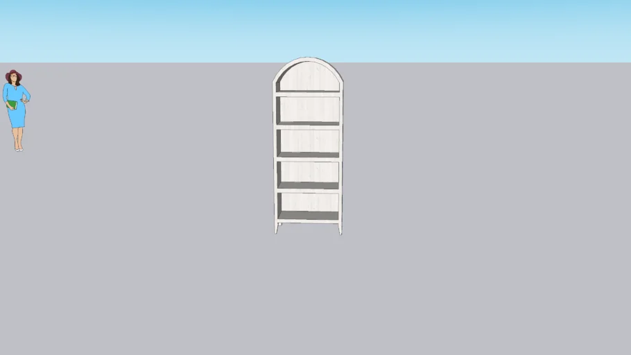 Arched Bookcase | 3D Warehouse