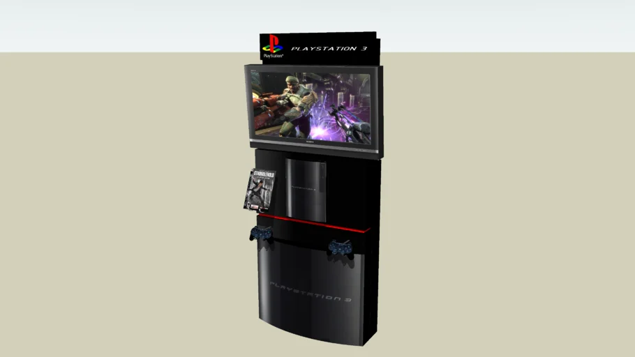 PS 3 DEMO UNIT DISPLAY / PLAYSTATION 3 | 3D Warehouse