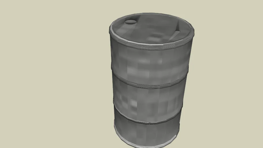 Barrel 55 Gallon Metal Texture | 3D Warehouse