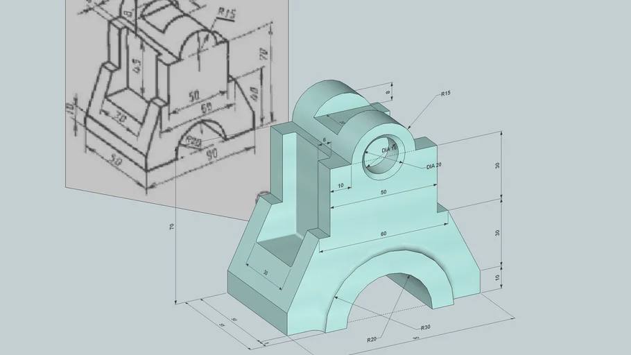 dibujo piezas | 3D Warehouse