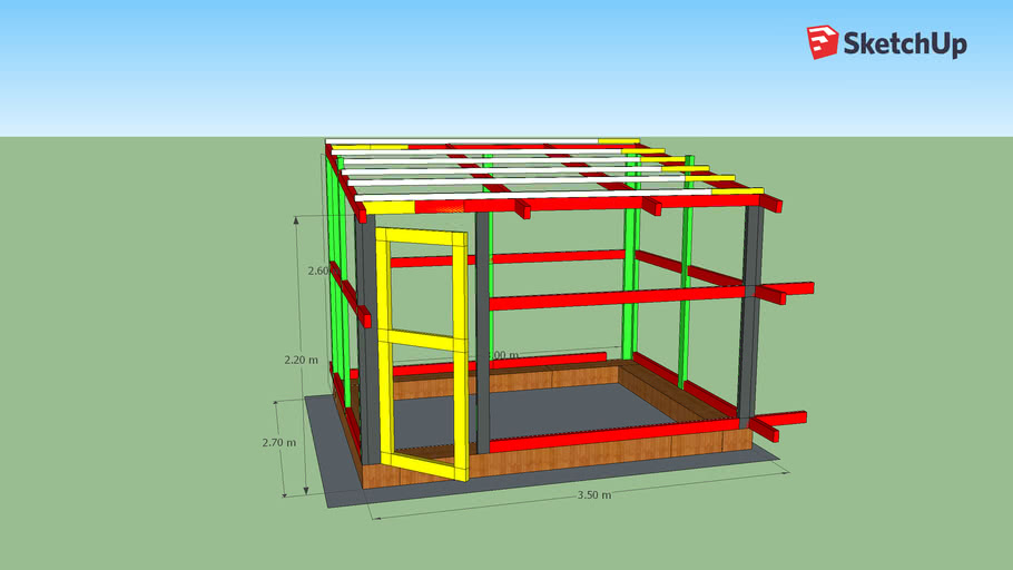 Chicken Run 3.5x2.65m | 3D Warehouse